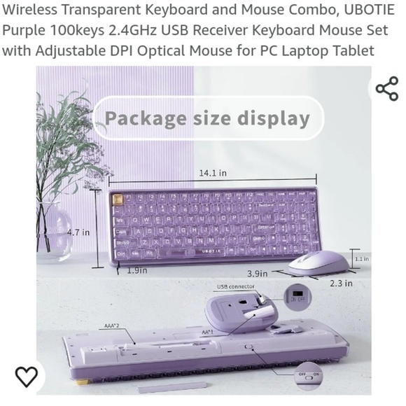 Computers, Laptops & Parts | New Wireless Transparent Keyboard Set ...